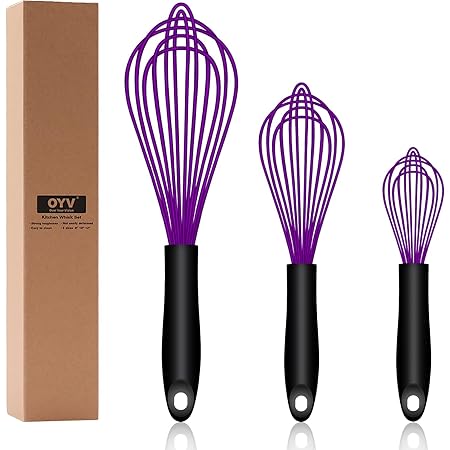 Amazon.com: OYV Dishwasher Safe Silicone Whisk, Sealed Waterproof ...