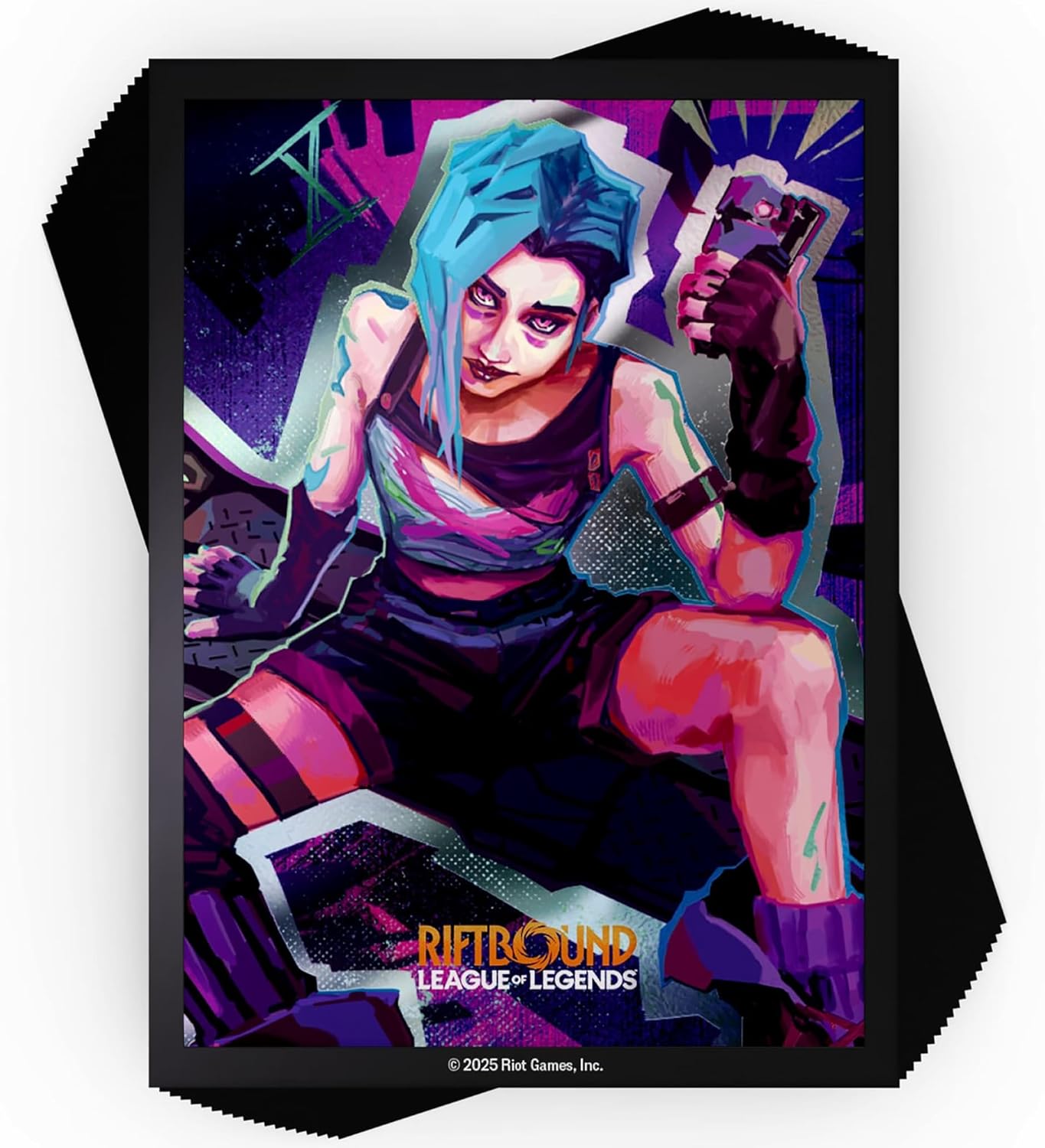 Amazon.com: Riftbound TCG: League of Legends Jinx Art Standard Size ...