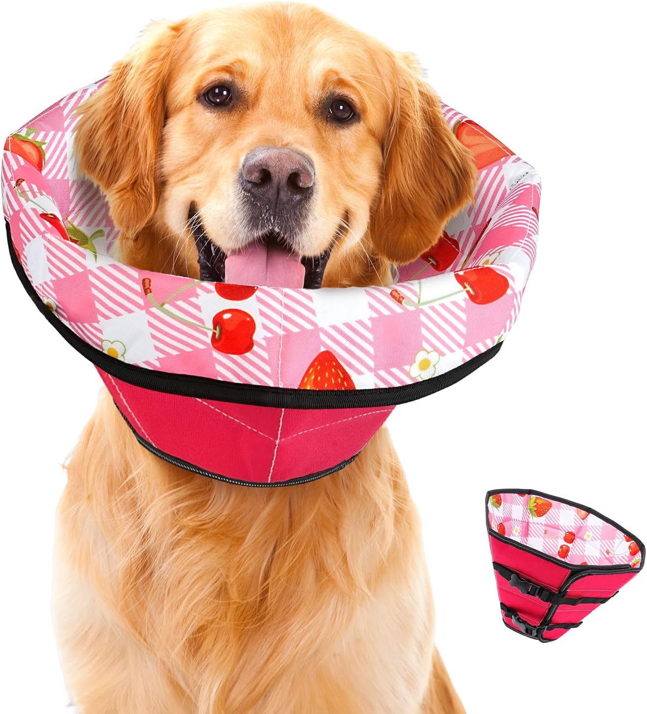Amazon.com : Dog Cone Soft Surgery Dog Cone Collar - Adjustable Long ...