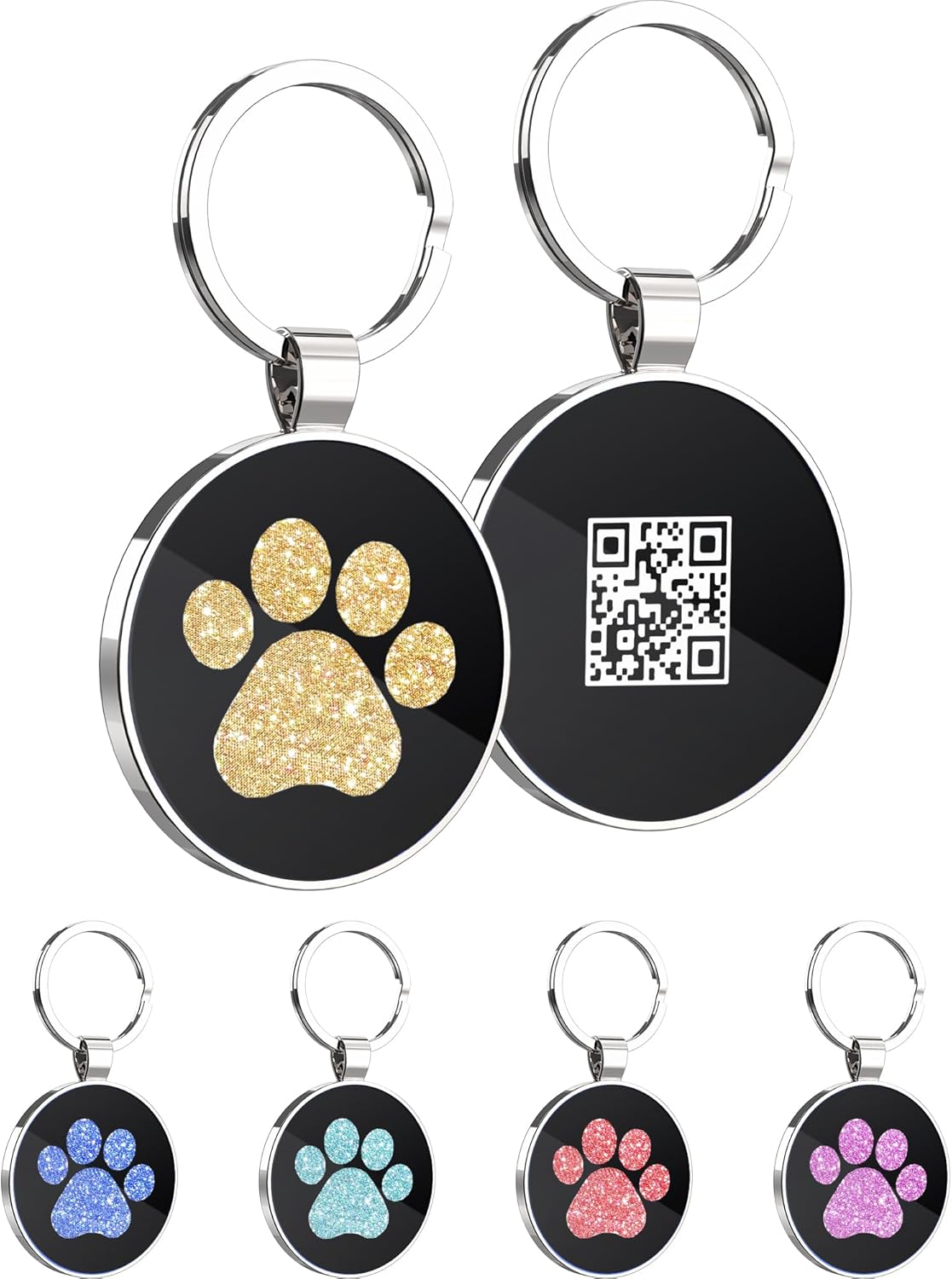 Amazon.com : KEKID QR Dog Tags Personalized for Pets Custom Dog Tags ...