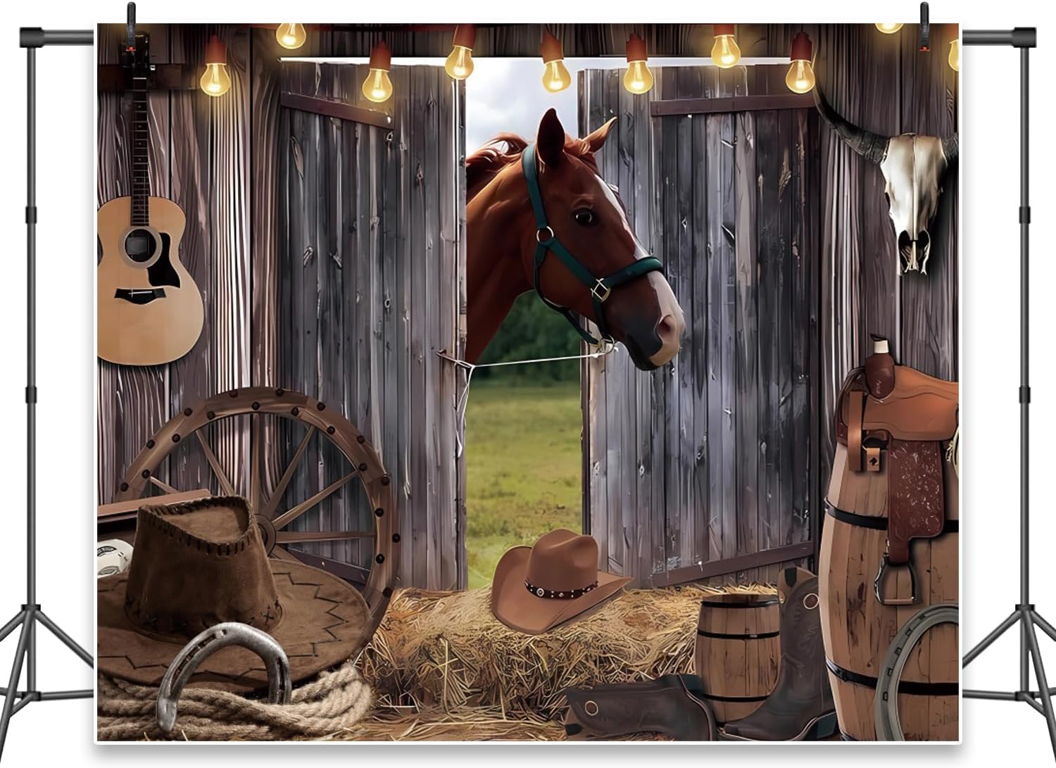 Amazon.com : Western Backdrops for Photoshoot Cowboy Horse Rodeo ...