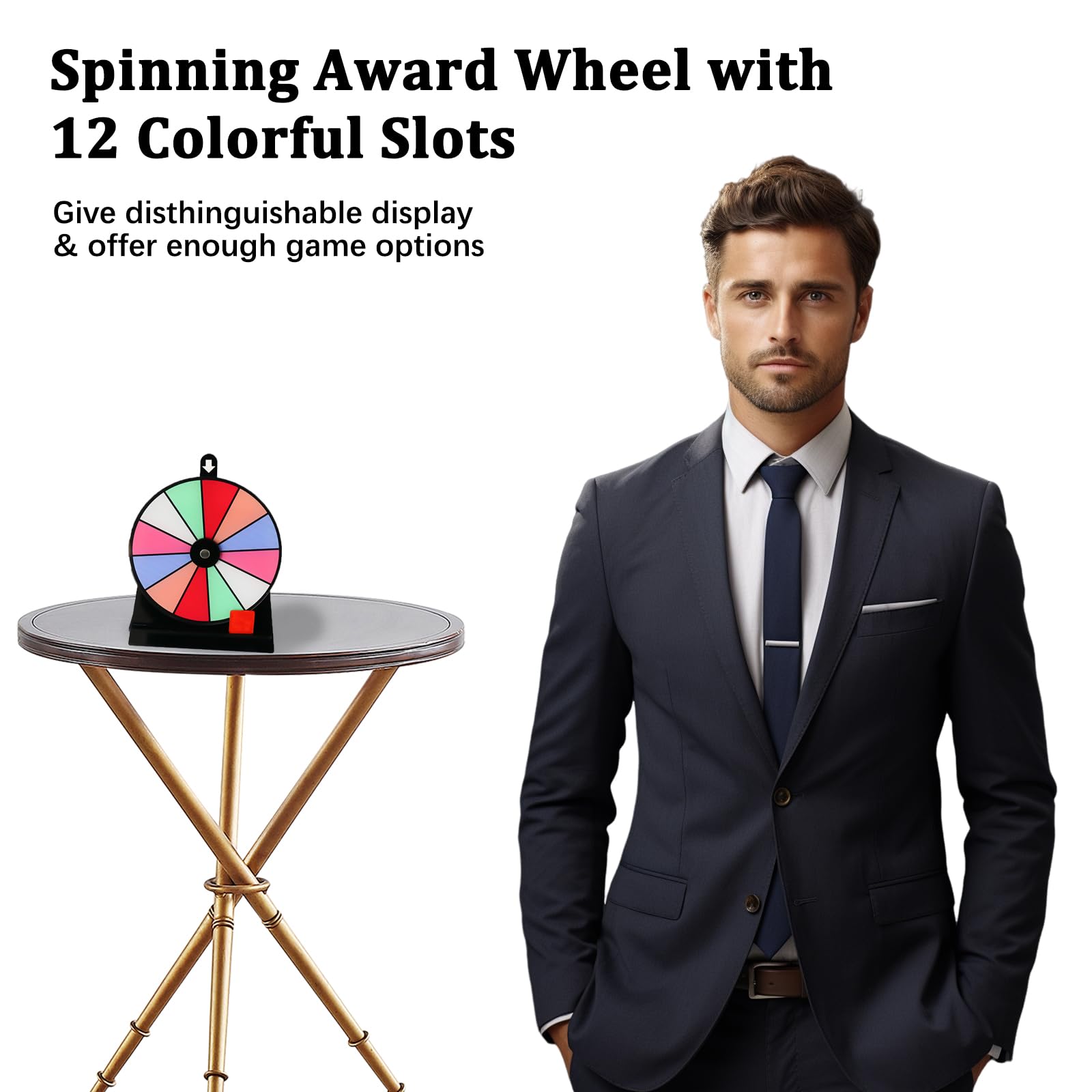 Liameph Spin the Wheel with Stand,Spinning Wheel for Prizes,Wheel of ...