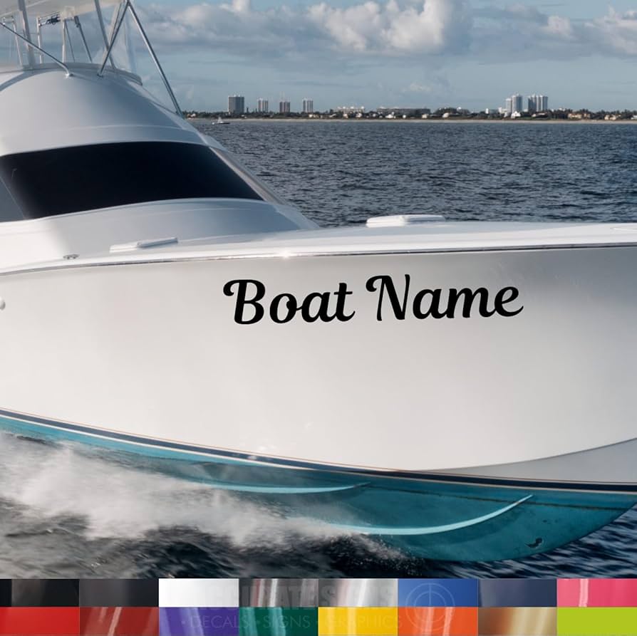 Boat Name Decals Uk