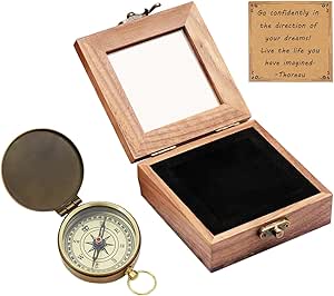 Dream Compass in Wooden Box Graduation Gifts for Him/Her 2025, Birthday ...