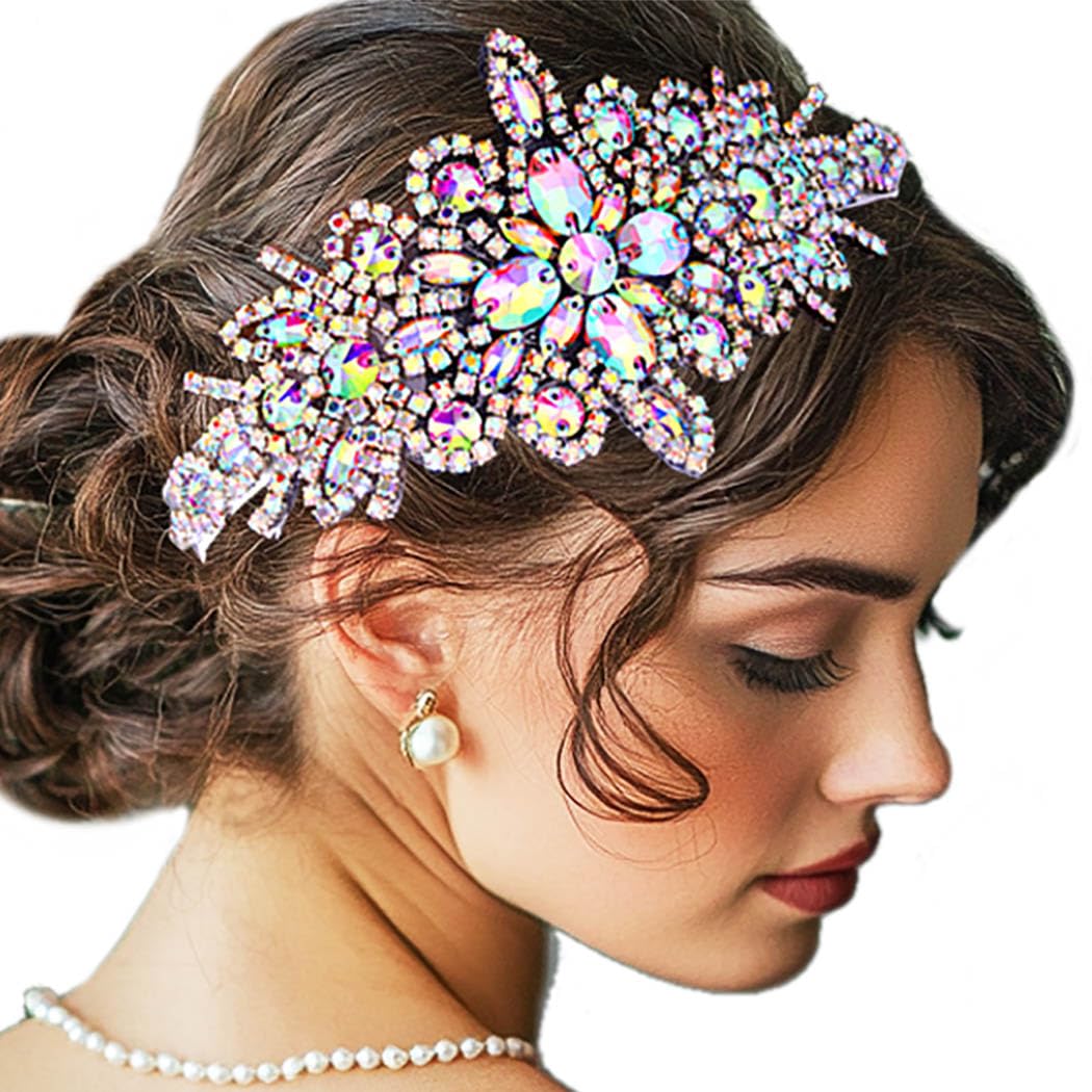 Amazon.com : Formery 1920s Headpiece Women Rhinestones Flapper Headband ...