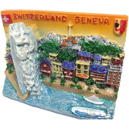 Amazon.com: Geneva Fridge Magnet Switzerland Travel Souvenir Lake ...
