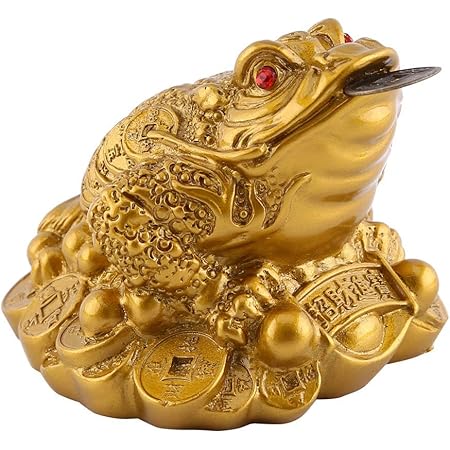 Amazon.com: Ebros Bronze Patina Resin Feng Shui Jin Chan Fortune Money ...