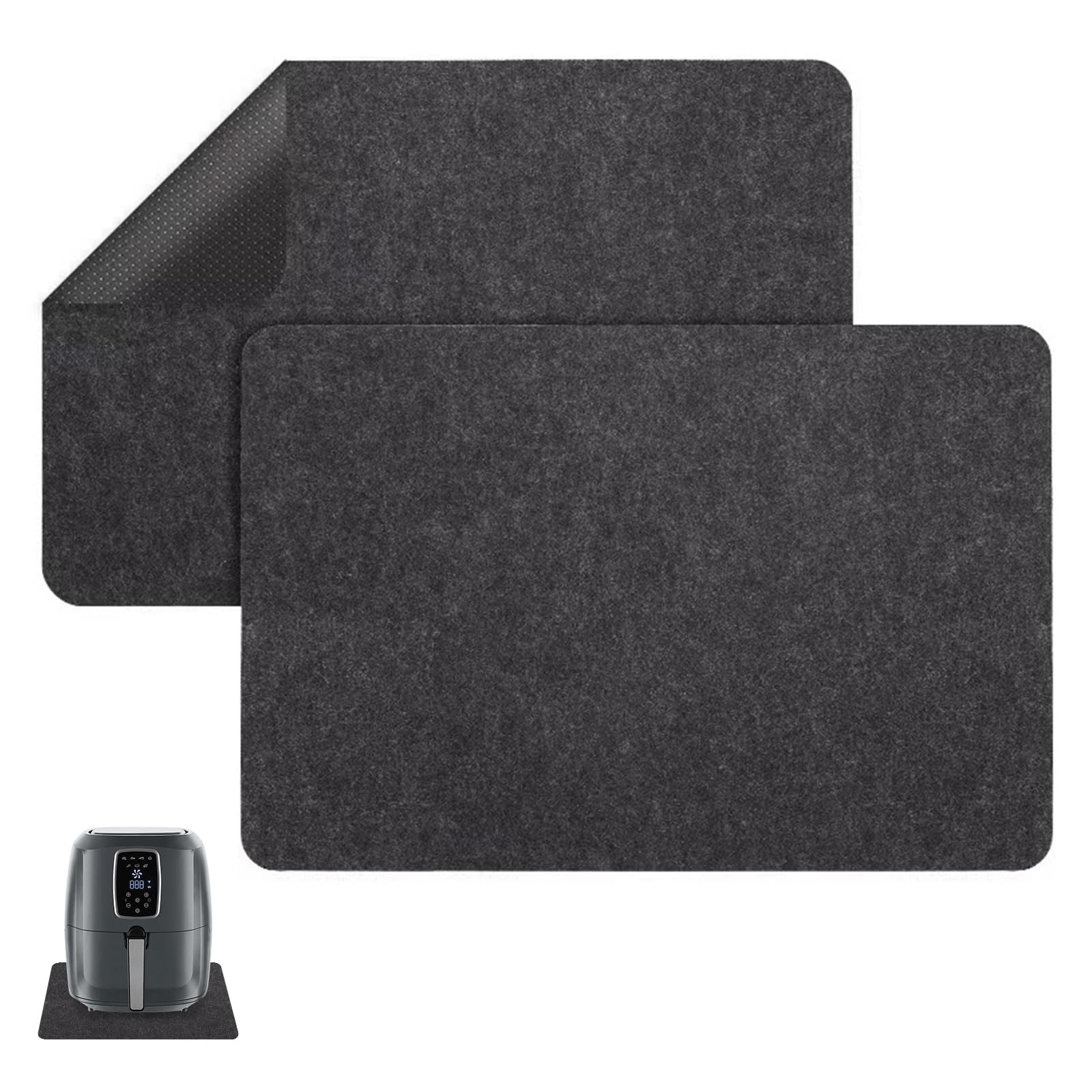 Silicone Kitchen Worktop Mat, 2PCS Nonstick Heat Resistant Countertop ...