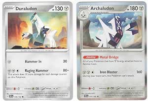 Amazon.com: Archaludon 107/142 - Stellar Crown Pokemon Card Lot – 2 ...