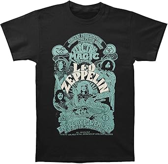 Led Zeppelin Men's Electric Magic Slim-Fit T-Shirt Black | Officially ...