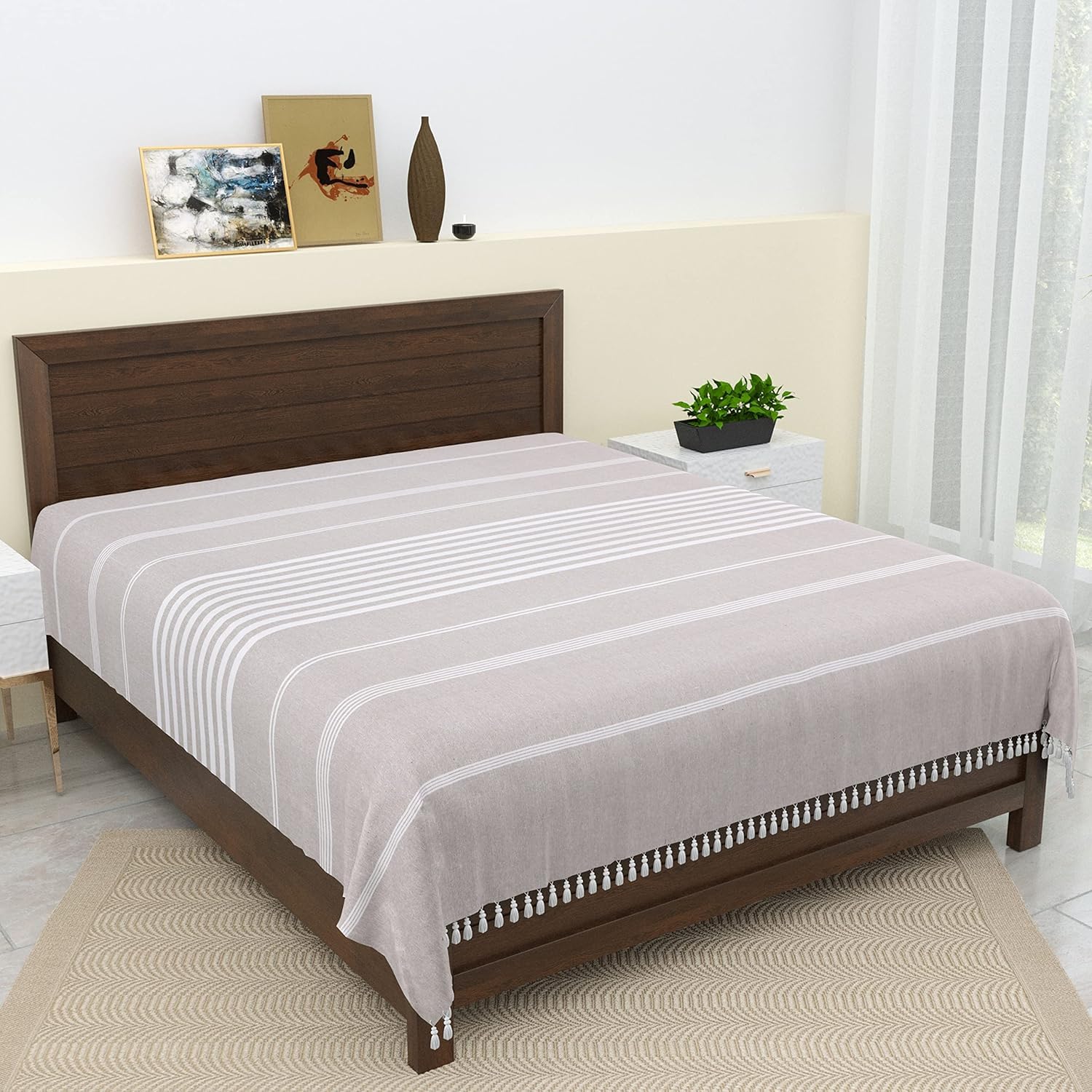 Värde 210 TC Cotton Bedsheet | Handmade Double Bedsheet | Handloom ...