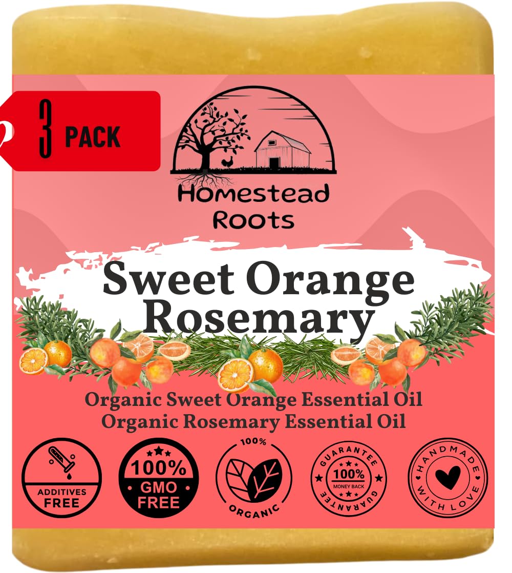 Amazon.com : Homestead Roots Sweet Orange-Rosemary- Handcrafted with ...
