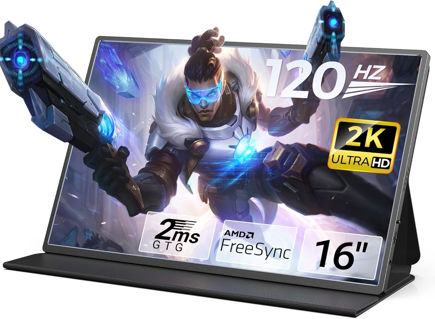 Amazon.com: SVANTTO 16” 2K Portable Gaming Monitor, 120Hz 2ms ...