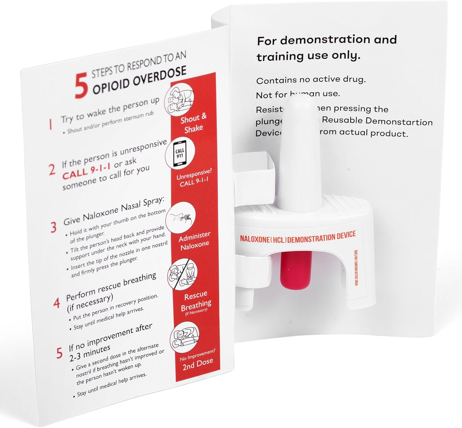 Amazon.com: Training Device for Naloxone Nasal Spray | for Use in First ...