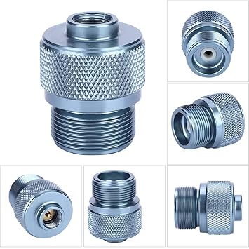 Gas Adapter, Camping Gas Canister Adapter Convertor Valve Flat Canister ...