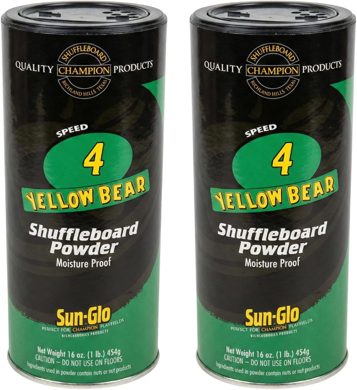 Amazon.com : Twin Pack of Sun-Glo #4 Speed Yellow Bear Shuffleboard ...