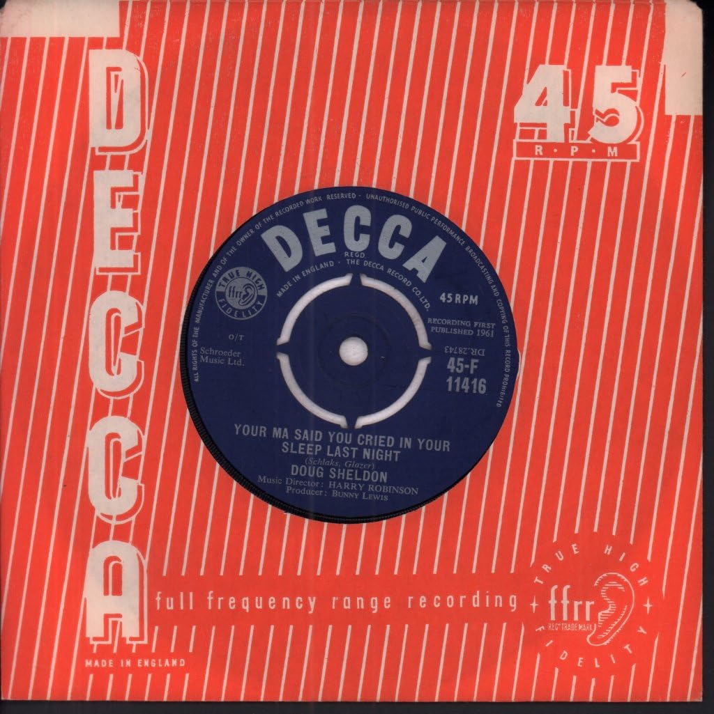 Amazon.com: DOUG SHELDON Your Ma Said You Cried in Your Sleep Last ...