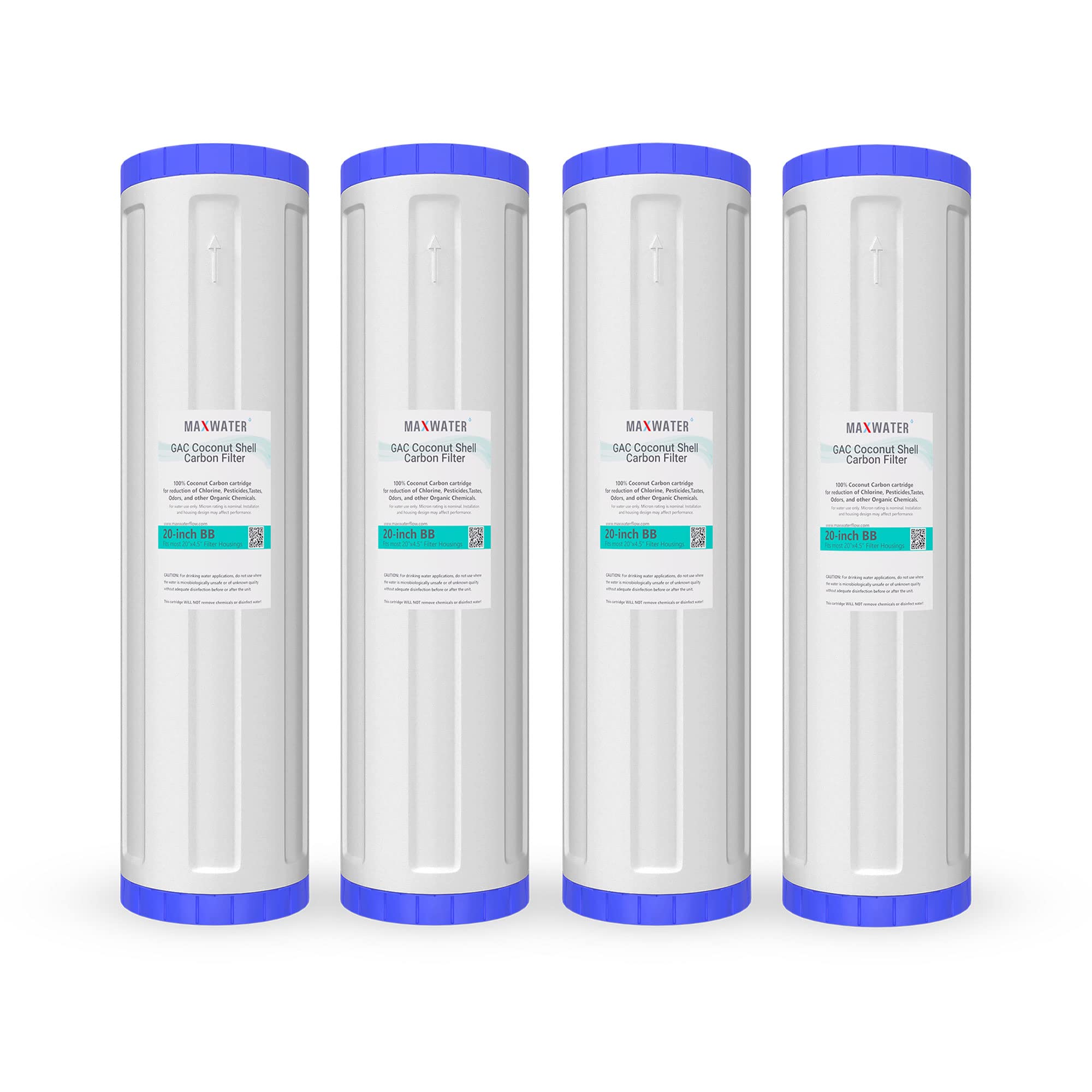 Amazon.com: (4 Pack) 20"x 4.5" BB GAC Water Filter Cartridge compatible ...