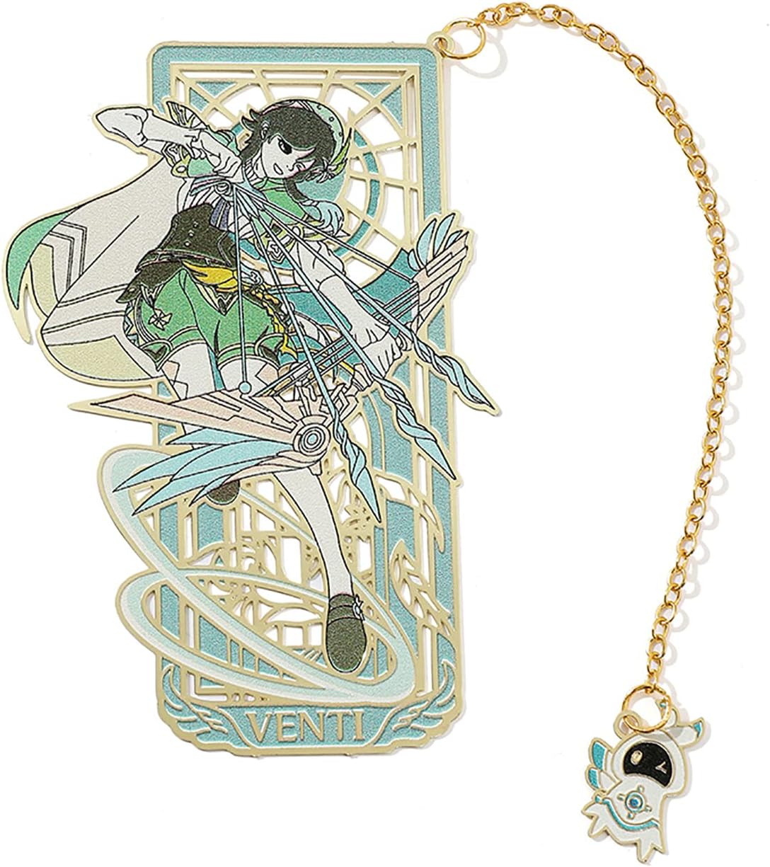 Amazon.com: Genshin Wanderer Bookmark Metal - Xiao, Kazuha, Hutao ...