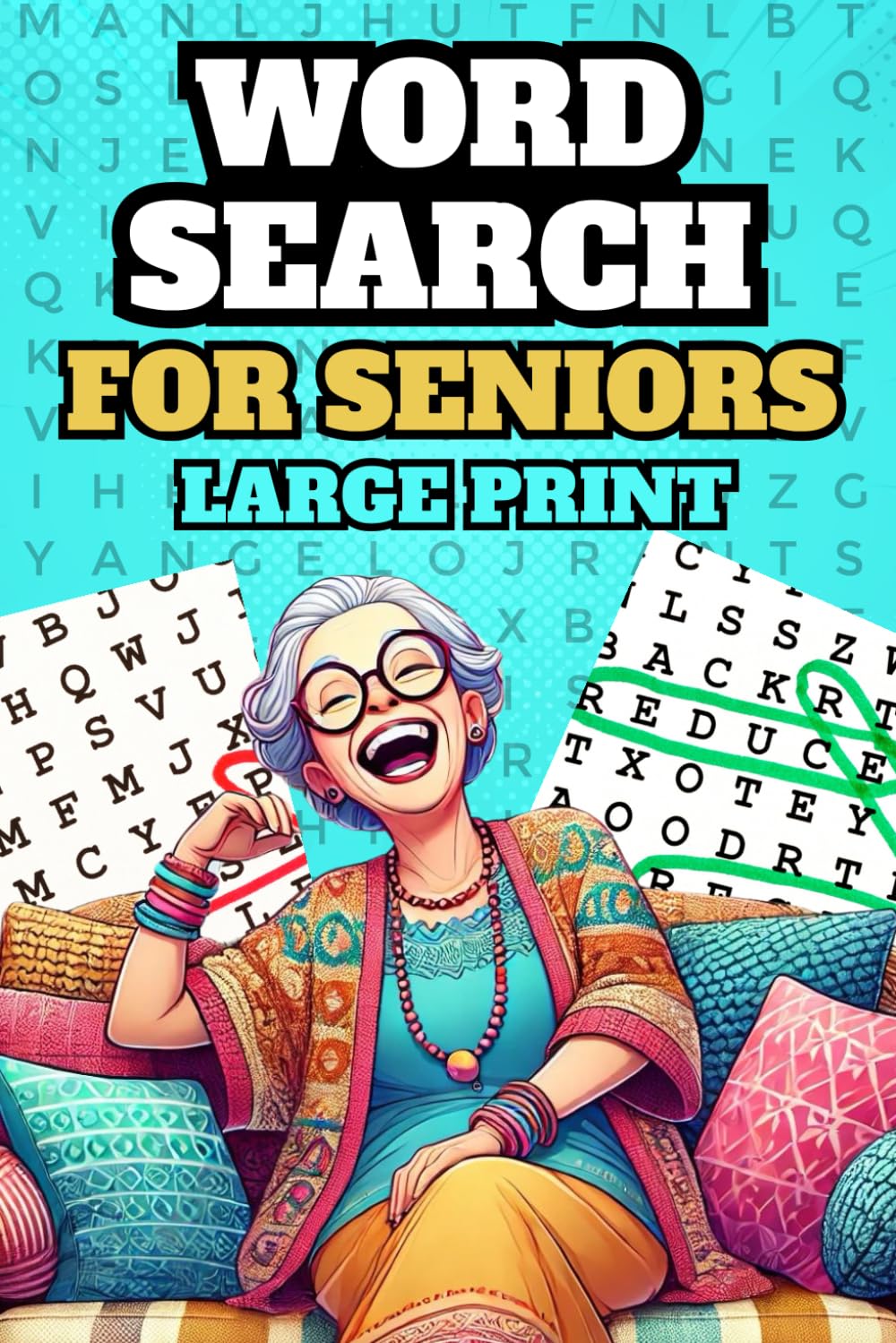 Retirement Gift for Woman : Large Print Word search for Seniors ...