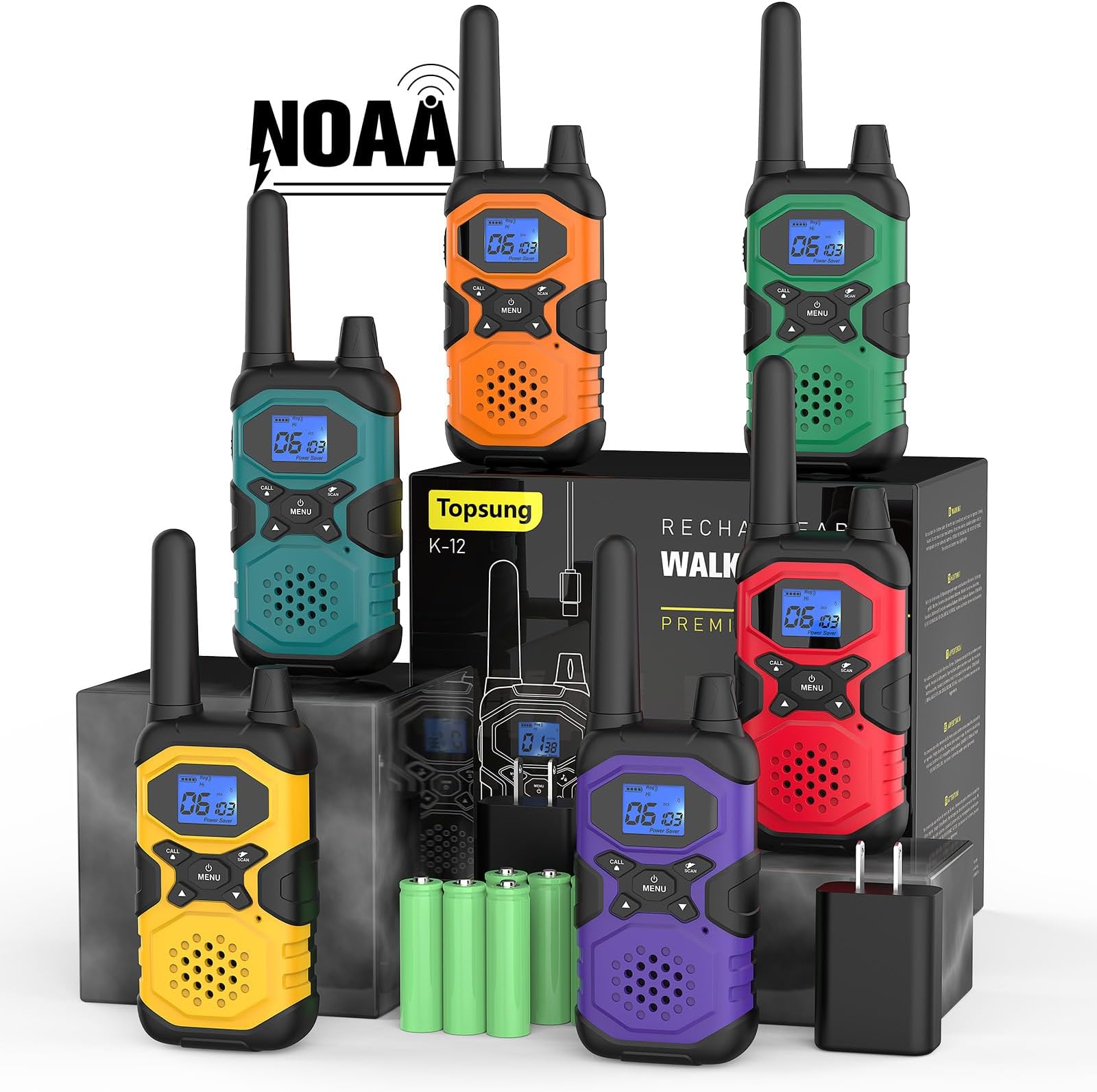 Amazon.com: Walkie Talkies for Adults Long Range,Rechargeable Walkie ...