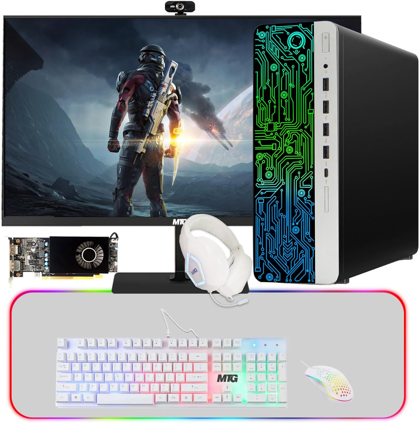 Amazon.com: TechMagnet HP G3 Gaming Desktop PC, Intel Core i7 6th Gen ...