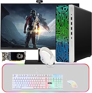 Amazon.com: TechMagnet HP G3 Gaming Desktop PC, Intel Core i7 6th Gen, AMD RX 550 Graphics, 32GB ...