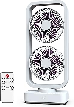Amazon.com: SLENPET 10000mAh Oscillating Tower Fan with Remote, 16 inch ...