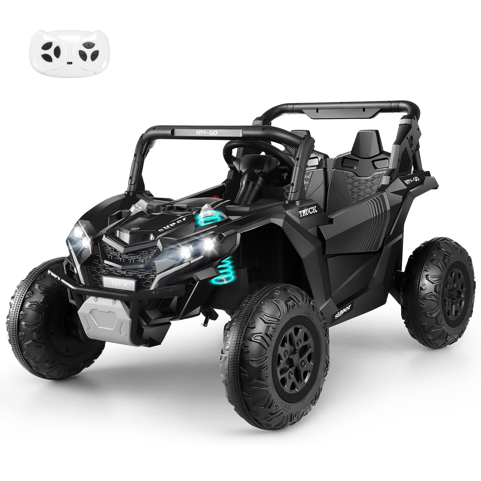 Amazon.com: Hikole 24v Ride on Toys Big Kids 2 Seater, w/Remote Control ...