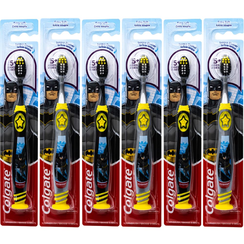 Amazon.com: Colgate Batman Toothbrush for Children with Suction Cup ...