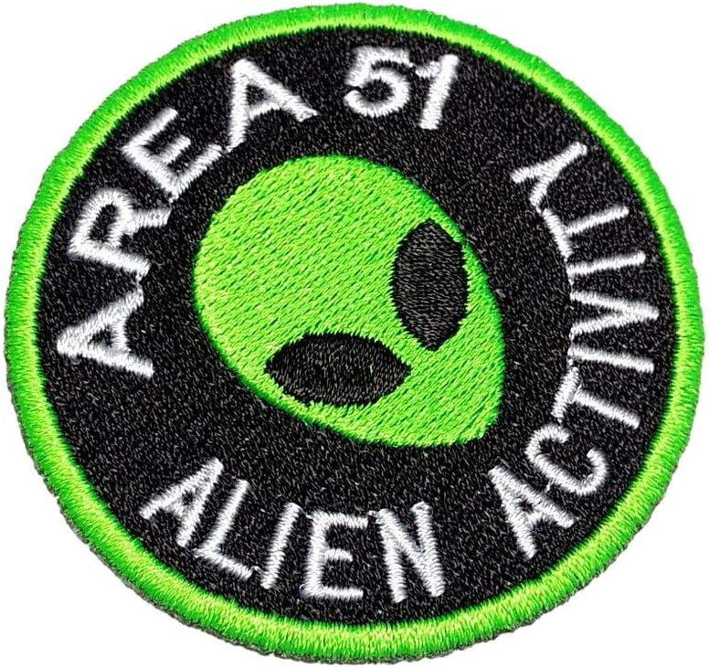 Amazon.com: EM0134T68 Area 51 Alien Activity ET UFO Embroidered Patch ...