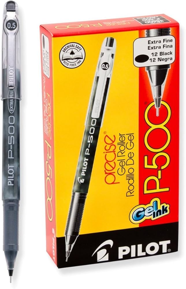 Pilot Parallel Pen Bolígrafo Pilot P-500 - Tinta Gel Extrafina Azul ...