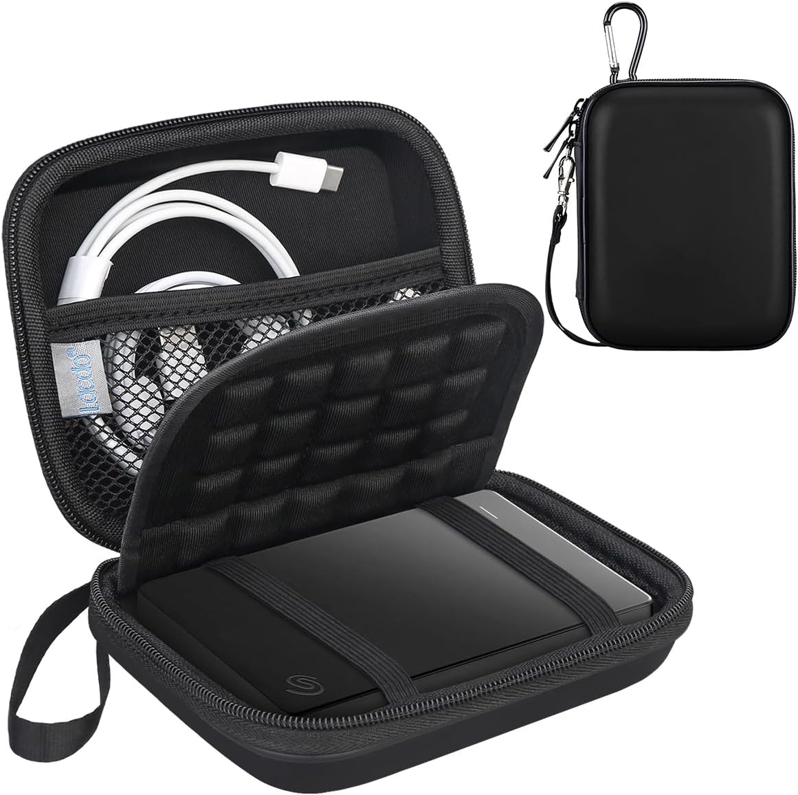 Amazon.com: Lacdo Hard Drive Carrying Case for Seagate Portable ...