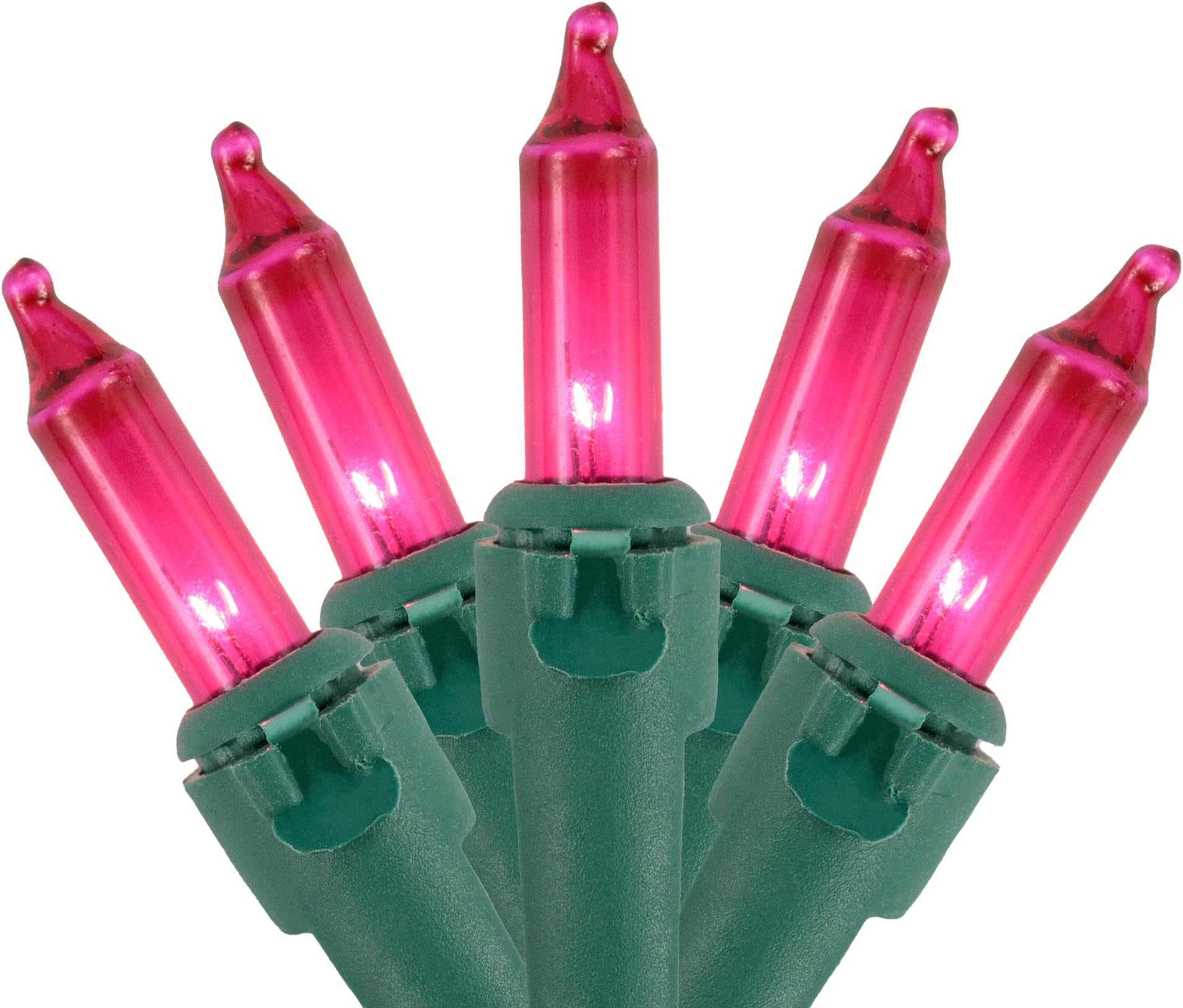 Amazon.com : 100ct Pink Mini Christmas Light Set, 20ft Pink Wire : Home ...