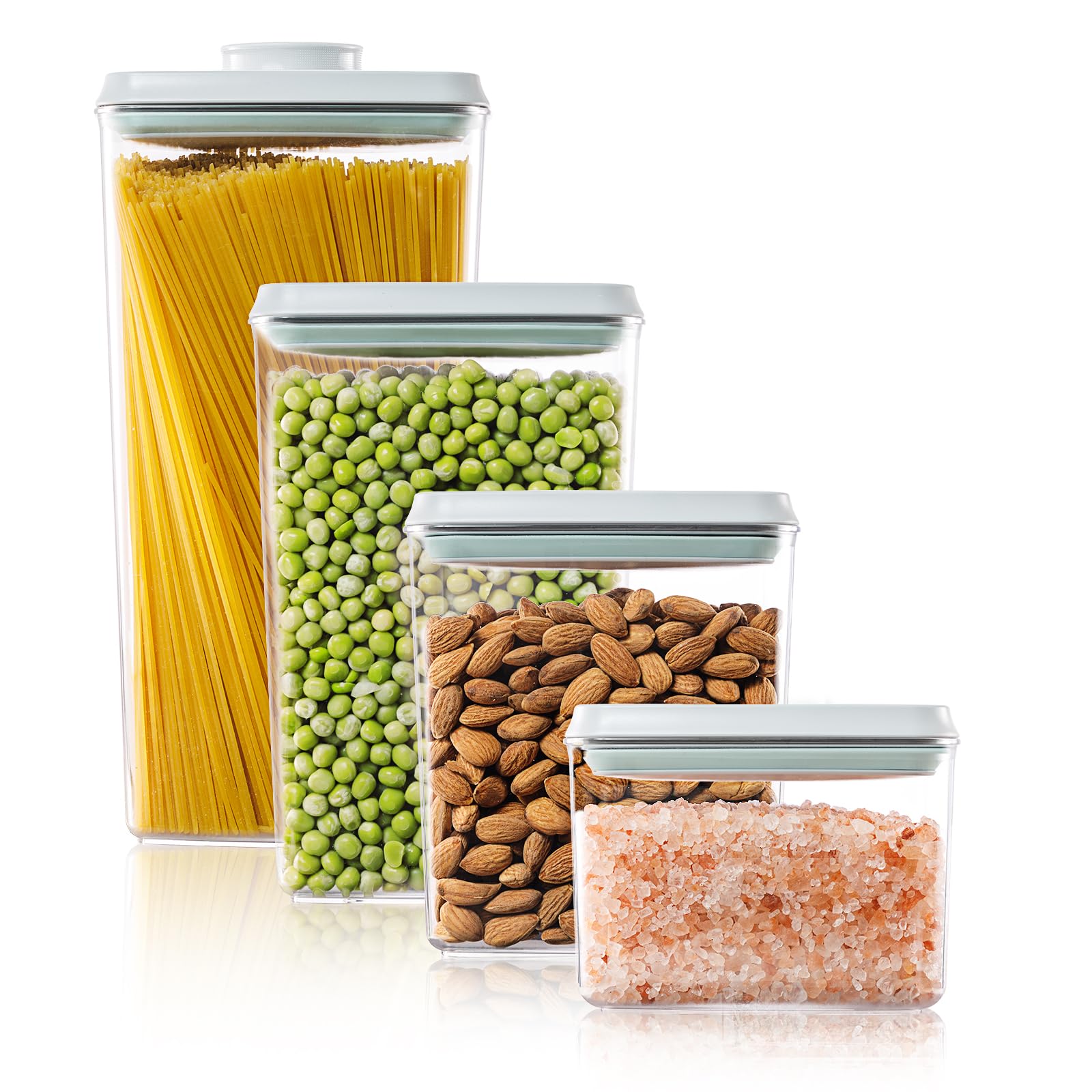 Amazon.com: Tourdeus Pop Containers for Food Storage - 4 Pack Airtight ...