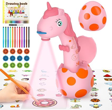 Amazon.com: KETIEE Unicorn Drawing Projector Toys for Ages 5-7: Tracing ...