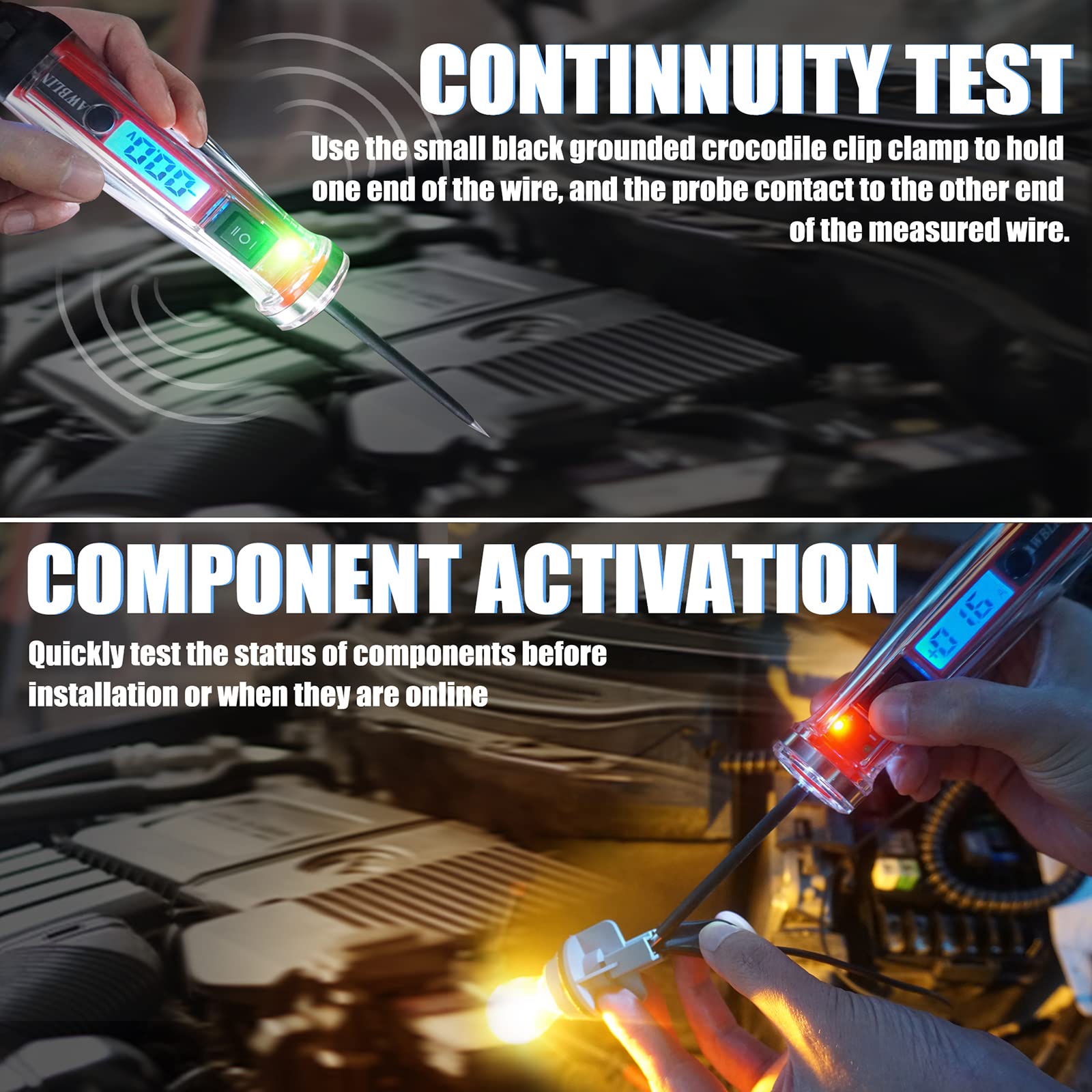 Snapklik.com : AWBLIN Power Circuit Probe Tester, LCD Digital ...