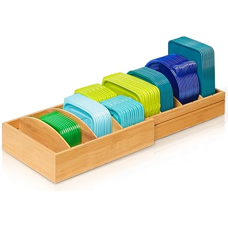 Amazon.com - Hoousuper Large Lid Organizer for Cabinet, Expandable 13 ...