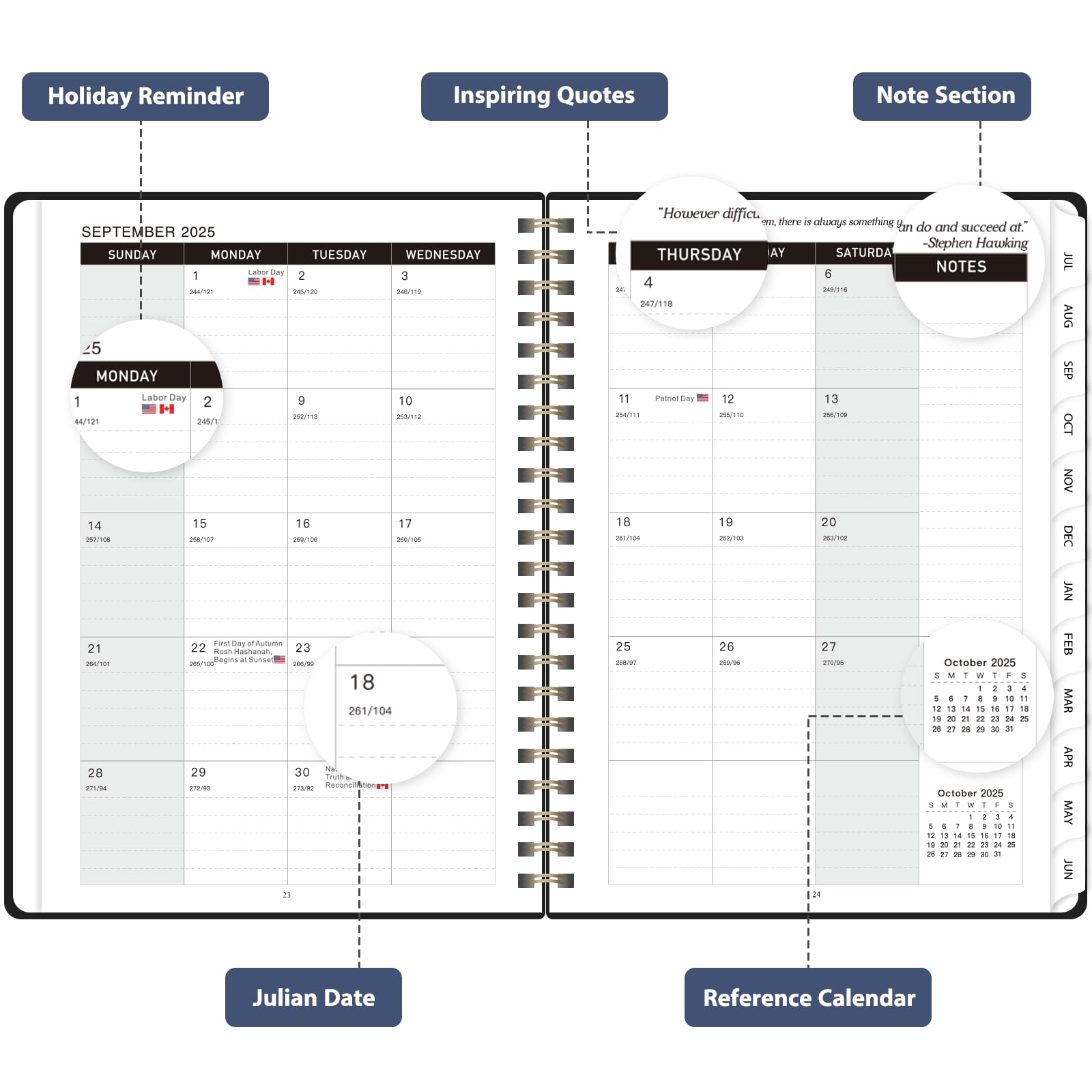 Snapklik.com : 2025-2026 Academic Planner, July 2025 - June 2026 ...