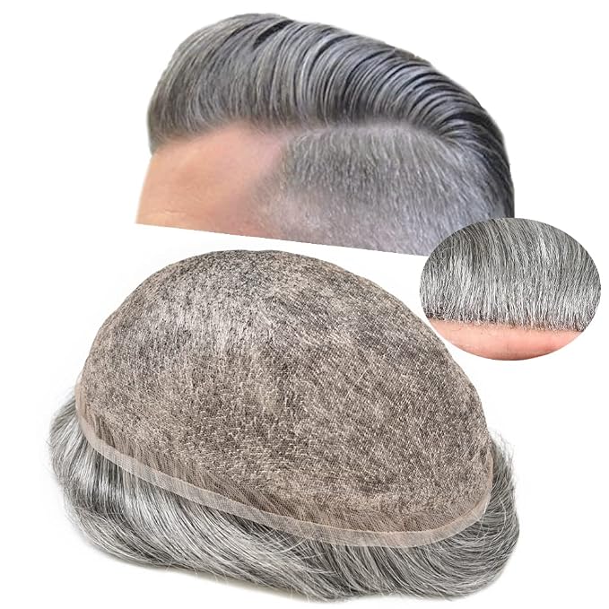 Amazon.com : SINGA HAIR Toupee for Men Human Hair Piece Replacement ...