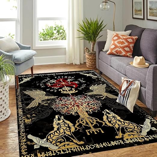 Amazon.com: Viking Area Rug for Bedroom & Living Room - Vegvisir ...