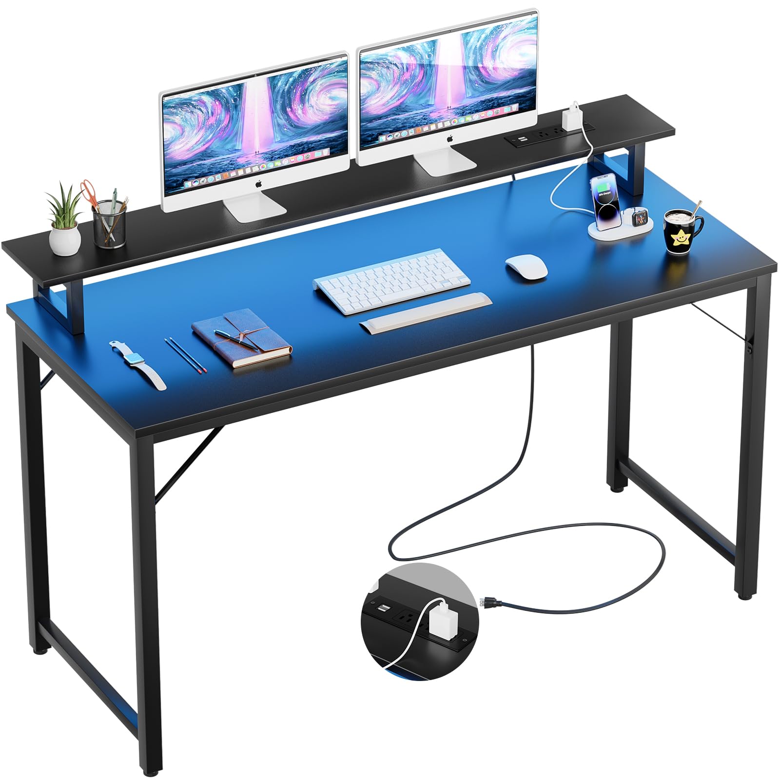 Snapklik.com : iSunirm 55 Inch Computer Desk
