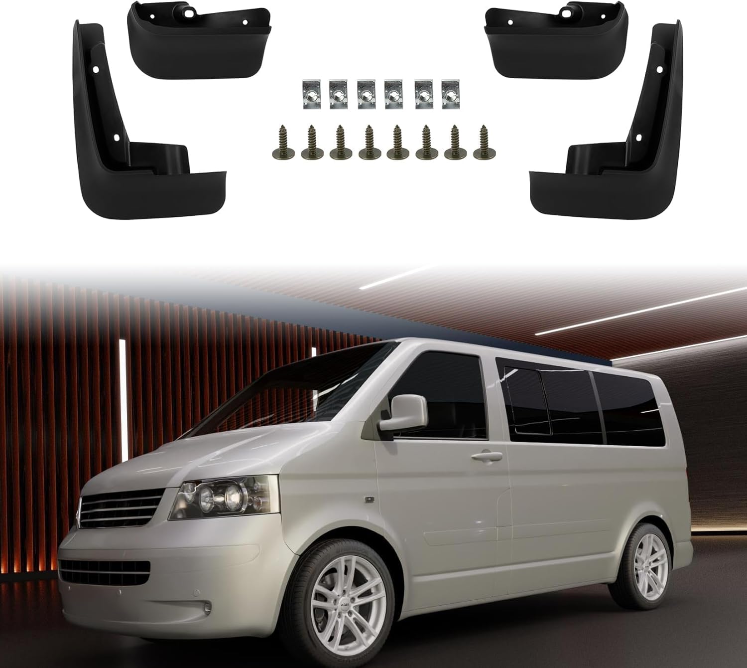 PSLER Volkswagen VW Transporter T5 T6 Cara=velle Multivan 2008-2020 Mud ...