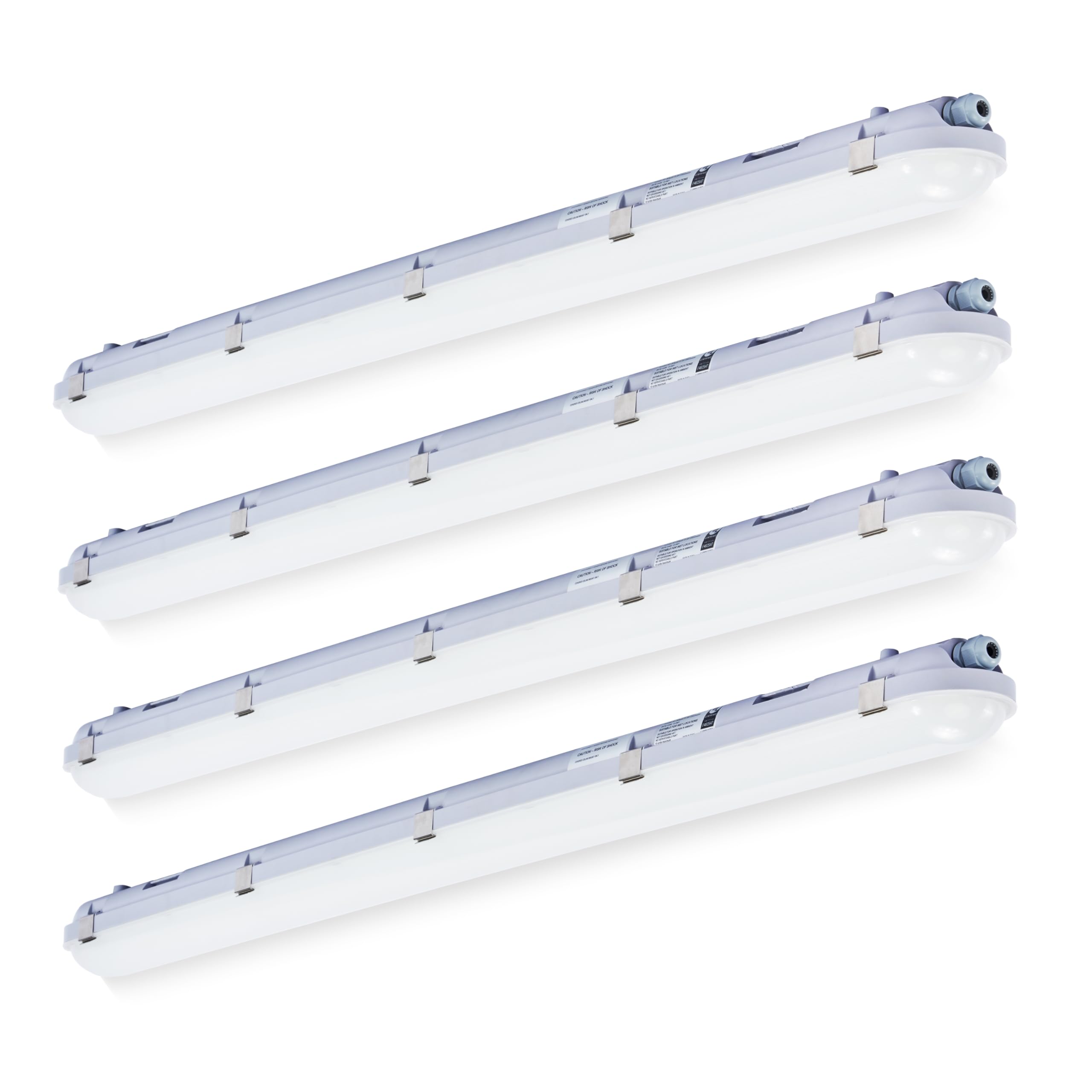 4FT LED Vapor Tight Light, 40W 4800 Lumens Vapor Proof Light Fixture ...