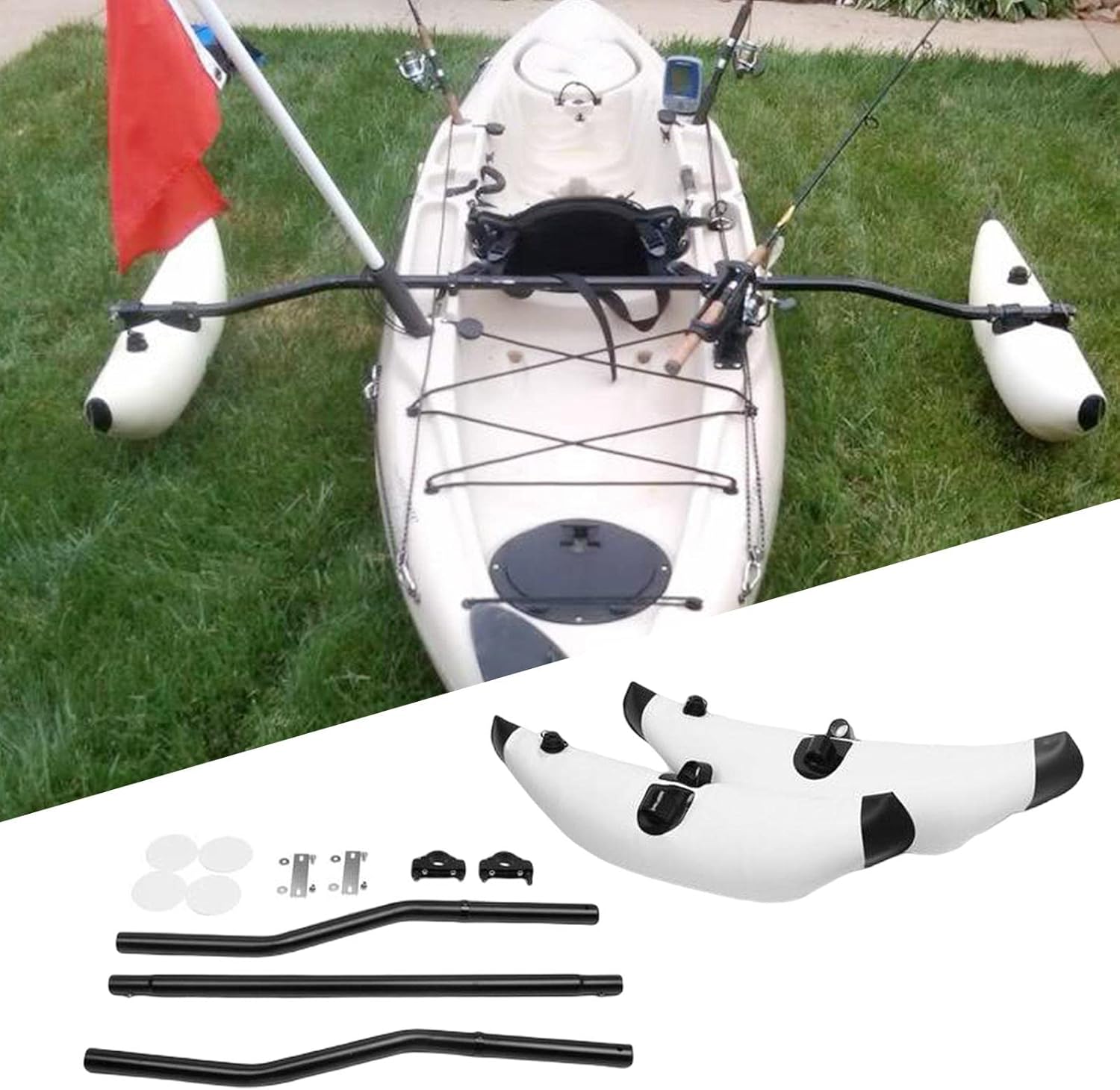 Colaxi Kayak Stabilizion Inflable Outrigger Flo Rods Kit White – Yaxa ...