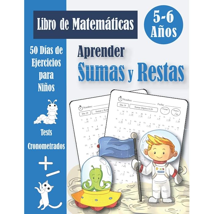 Buy Sumas y Restas 5-6 años: Libro de 50 Problemas Práctica de ...