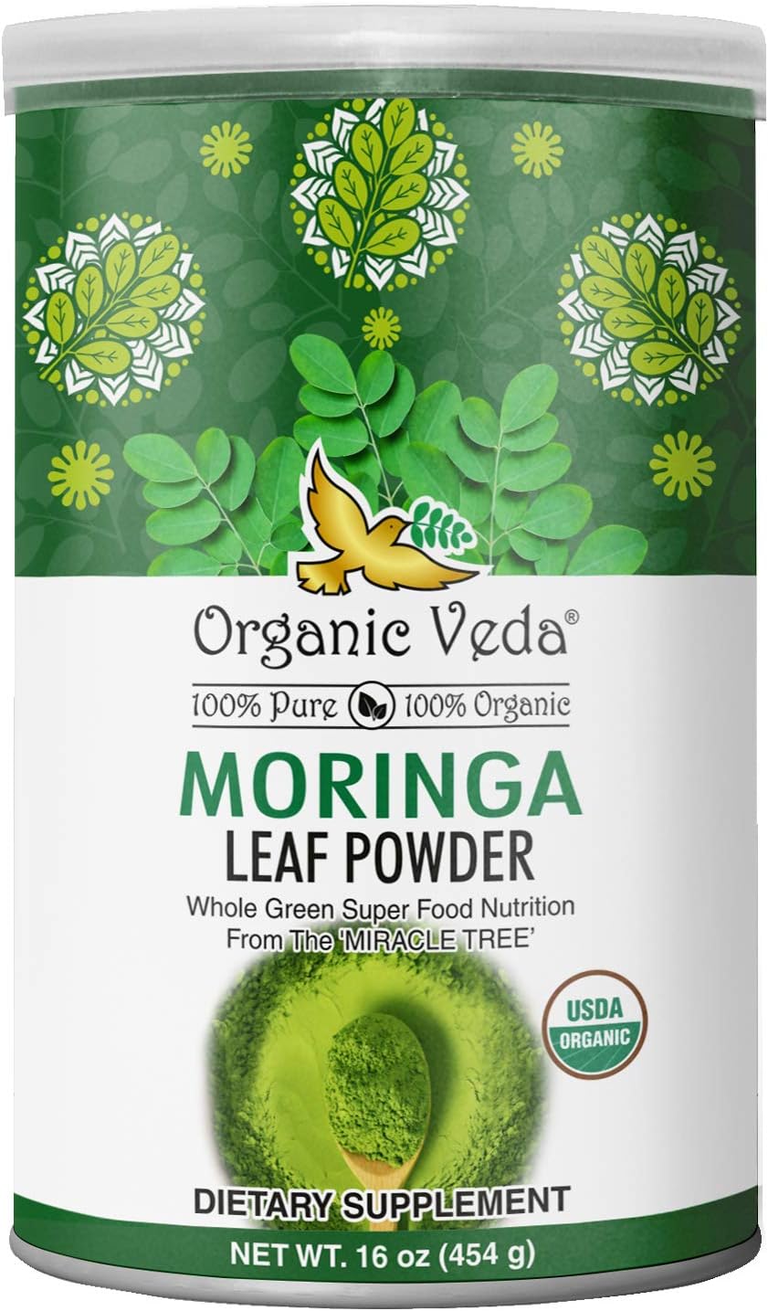 Amazon.com: Organic Moringa Powder - 1.10 lbs (17.64 oz) | USDA ...