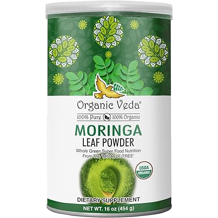 Amazon.com: Organic India Moringa Herbal Supplement Powder - Green Superfood, Nutrient Dense ...