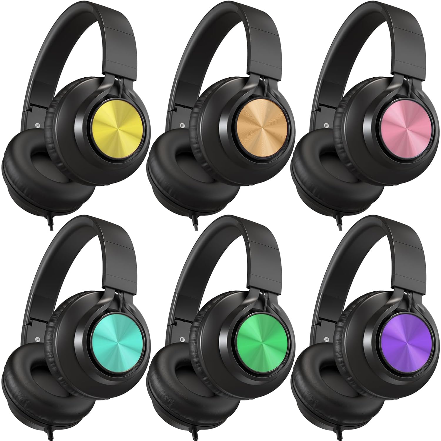 Amazon.com: AILIHEN Kids Headphones for School K-12 Class & Teachers, 6 ...
