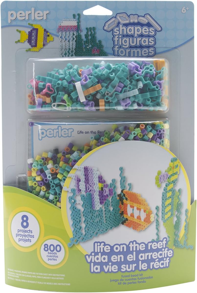 Amazon.com: Perler Fun Fusion Fuse Bead Activity Kit-Life On The Reef
